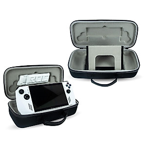 Hzycwgone Hard Case Bag for ASUS ROG Ally 7" 120Hz Gaming Handheld,ROG Ally Stand Carrying Case with Extra Room for Cable,Charger & Cards