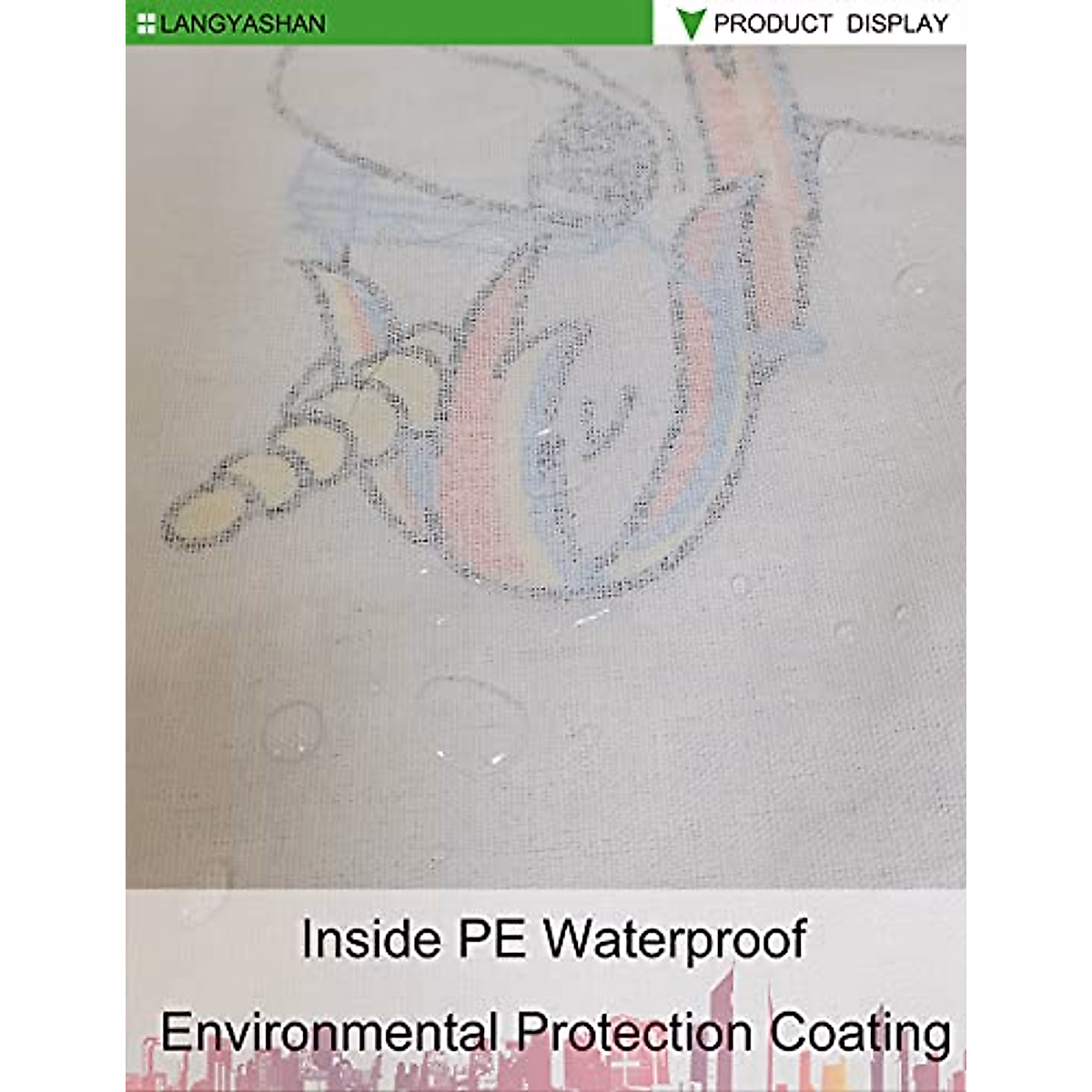 LANGYASHAN Laundry Basket Canvas Fabric Collapsible Organizer Baskets for Storage Bin Toy Bins Gift Baskets Bedroom Clothes Children Nursery Hamper (Danceing Unicorn)