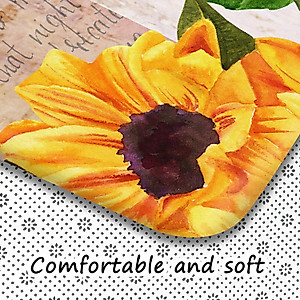 kksme Large Area Rug 5'x6' Carpet for Bedroom Living Room Home Kitchen Entryway Indoor Floor Washable Rugs Mat Sunflower