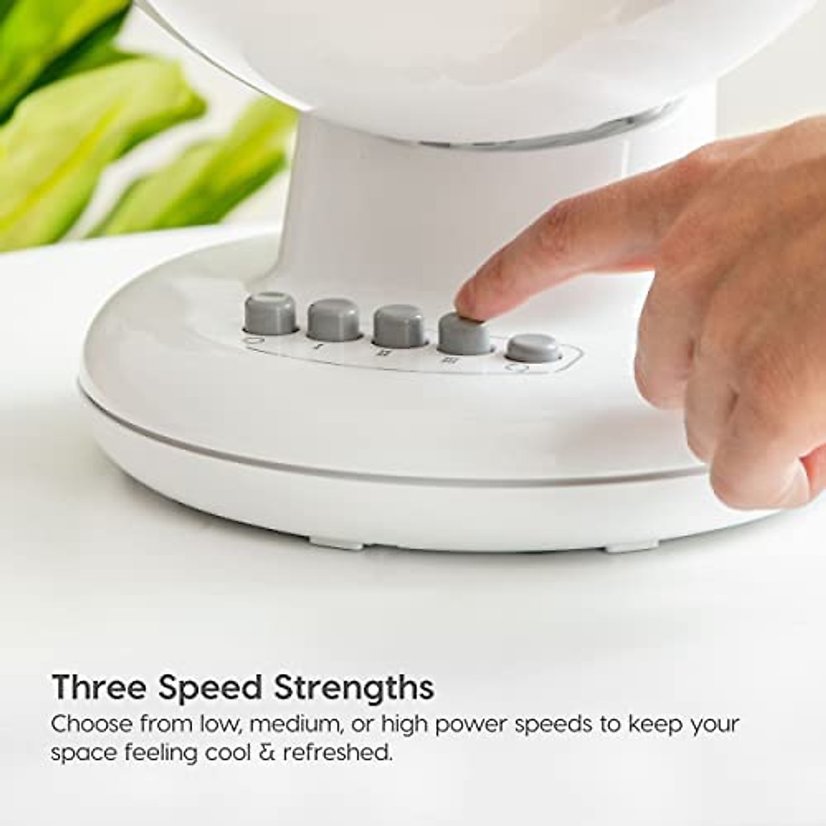 IRIS USA WOOZOO Oscillating Fan, Vortex Fan, Air Circulation, 3 Speed Settings, 6 Tilting Head Settings, 46ft Max Air Distance, Medium, Black