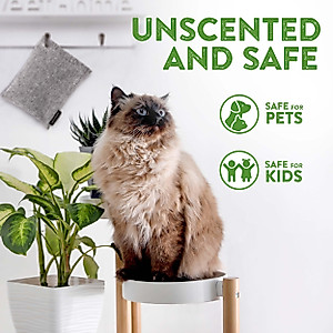 Nature Fresh Charcoal Bags Odor Absorber (Large, 4 Pack, 200g each), Reduce Odors Naturally with Bamboo Charcoal Air Purifying Bags for Car, Home, Closet, Shoe Deodorizer Eliminator Freshener Remover