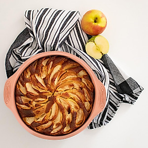 Baocuan 9 inch Silicone Round Cake Pan - Non stick bread pan for baking cake pizza bread and More Food Grade & BPA Free Set of 3