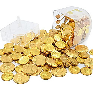 Jumbo Hanukkah Fillable Dreidel, Stands Straight on Table, Can Be Filled with Hanukkah Gelt Or Hanukkah Chocolate (Single)