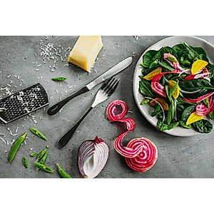 Knork Original Cutlery Utensils Flatware Set, 45 Piece (service for 8), Silver Matte