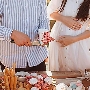 Terra Artisan Gold Cake Cutting Set (2 Pieces), Stainless Steel, Elegant Cake Cutting Set for Wedding, Cake Knife and Server set, Perfect For Wedding, Bridal Shower, Graduation, All in a Giftable Box