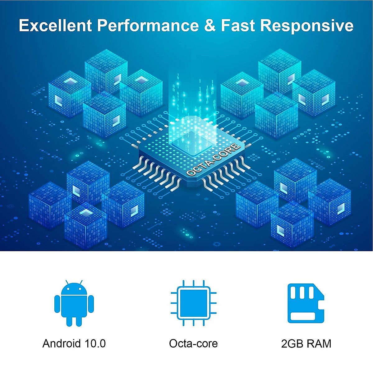 SZTPSLS 10.1 inch Tablet Android 10 Octa-core Processor 32GB Storage HD Touchscreen Tablets, 2MP+5MP Dual Camera, 1280x800 IPS Display, Support 4G Phone Call, Wi-Fi, Bluetooth