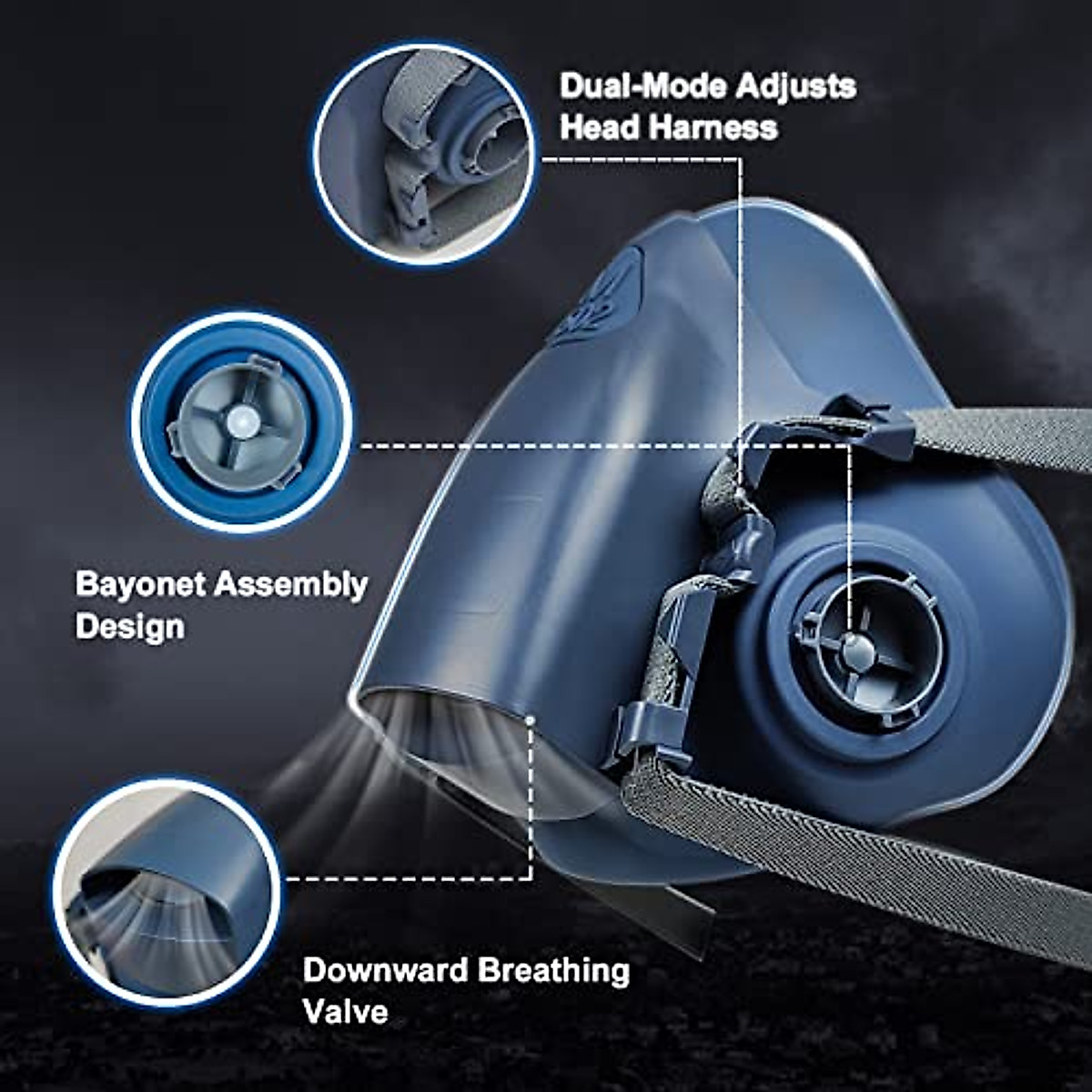 Reusable Respirator Mask with Filters - Safe & Comfortable
