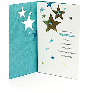 UK Greetings 18th Birthday Card for Grandson - Sentimental Design