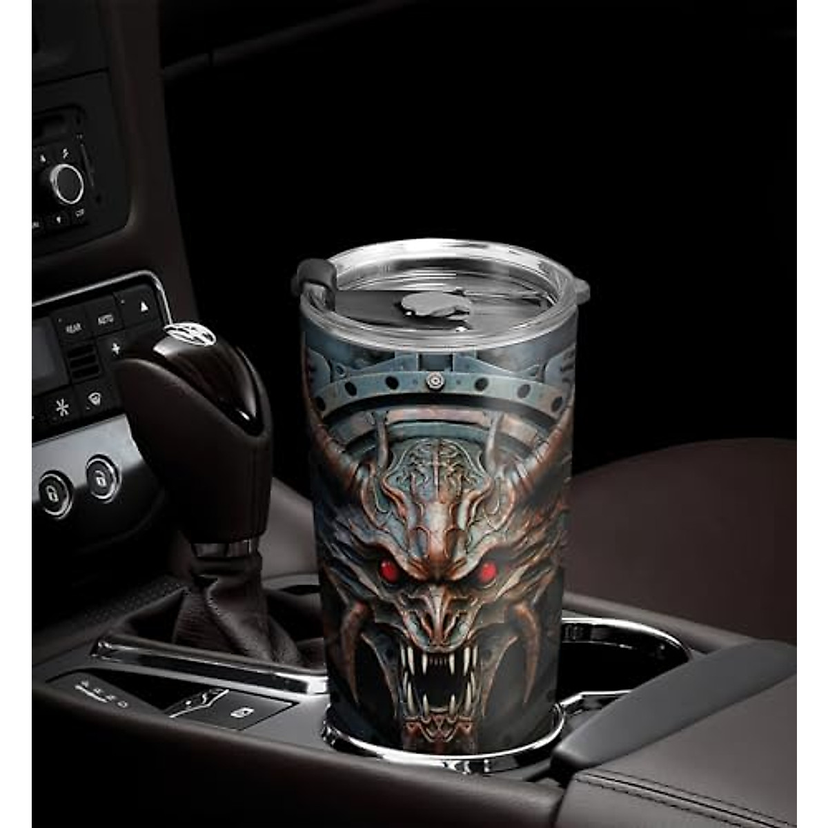 64HYDRO 20oz Steampunk Mechanical Engineer Clockwork Dragon Tumbler, Gaming, Gamer Gifts for Dragon Lovers, Stainless Steel Double Wall Vacuum Insulated Coffee Mug, Travel Cup with Lid