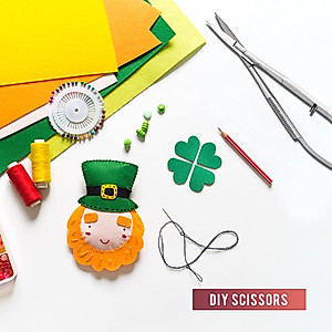 Shynai 2 Pieces 4.7 Inch Embroidery Sewing Scissor Spring Action Scissor Thread Stainless Steel Cutting Scissor Eyebrow Trimming Scissor (Silver)