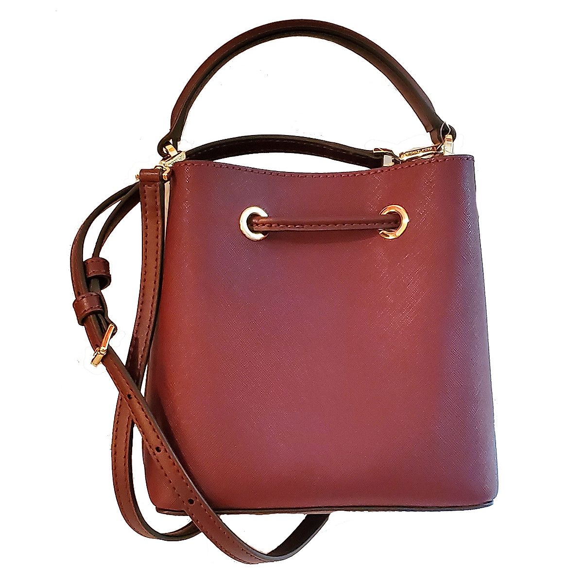 Michael Kors Suri Small Bucket Crossbody Bag Merlot