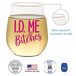 CEDAR CRATE MARKET 21st birthday gifts for women, 21st birthday gifts for her, 21st birthday gift idea, funny wine glasses, 21st birthday wine glass, happy 21st birthday, 15oz Wine Glass, USA Made
