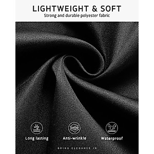 Syntus 12 Pack Server Aprons with 3 Pockets, Water Resistant Waitress Waist Apron for Women Men, Server Apron with Large Pockets for Waitress Book, Phone & Cutleries, 11.5-inch Black