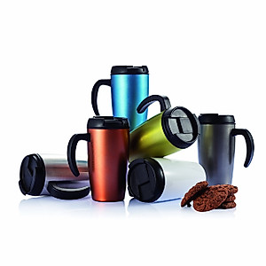 XD Design Small Stainless Steel 10-Piece Urban Mug, Blue