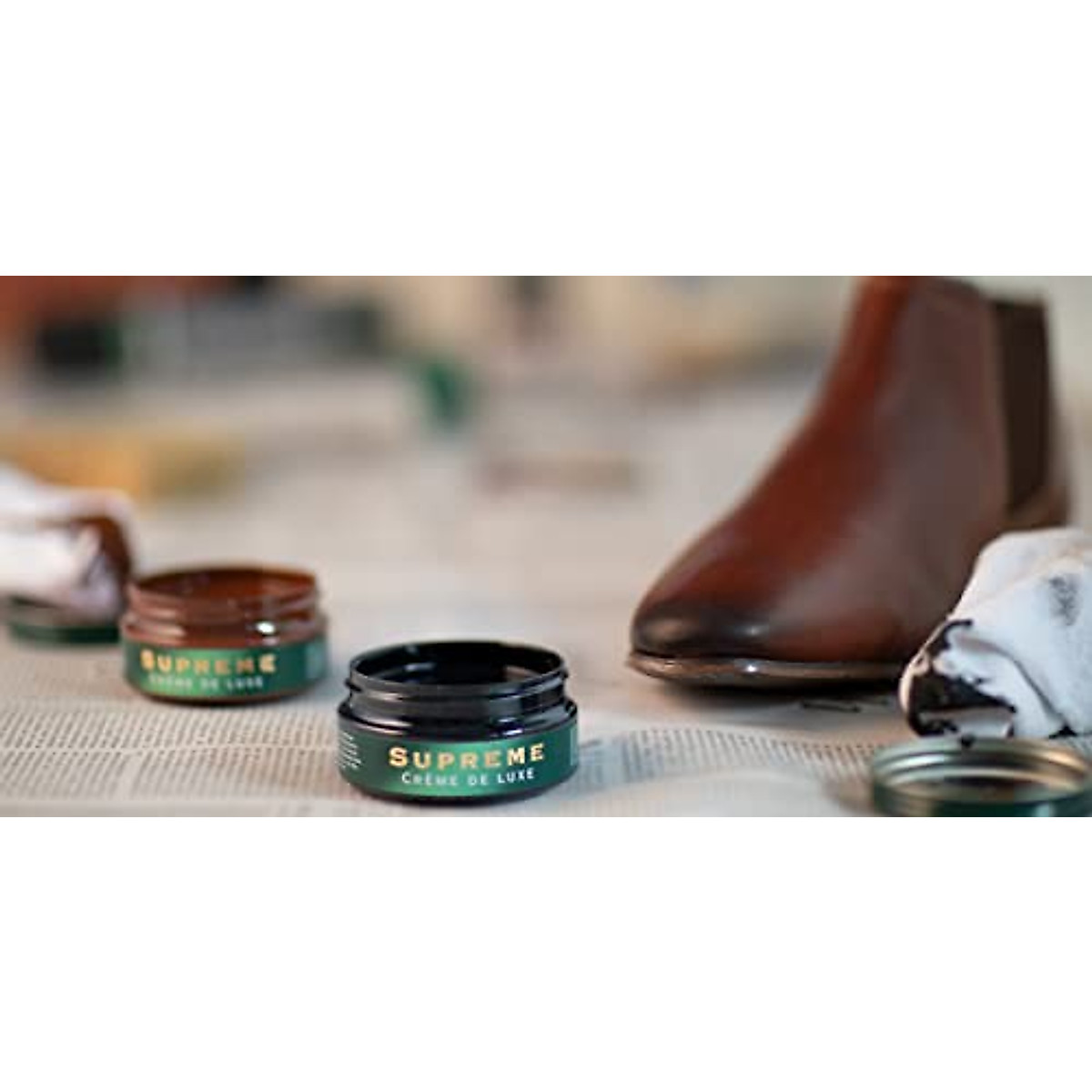 Collonil 1909 Supreme Leather Cream Deluxe 100ml (3.38oz) - Black
