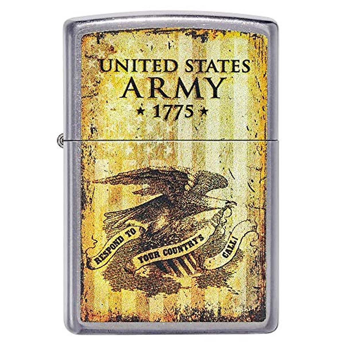 Zippo U.S. Army 1775 Street Chrome Pocket Lighter