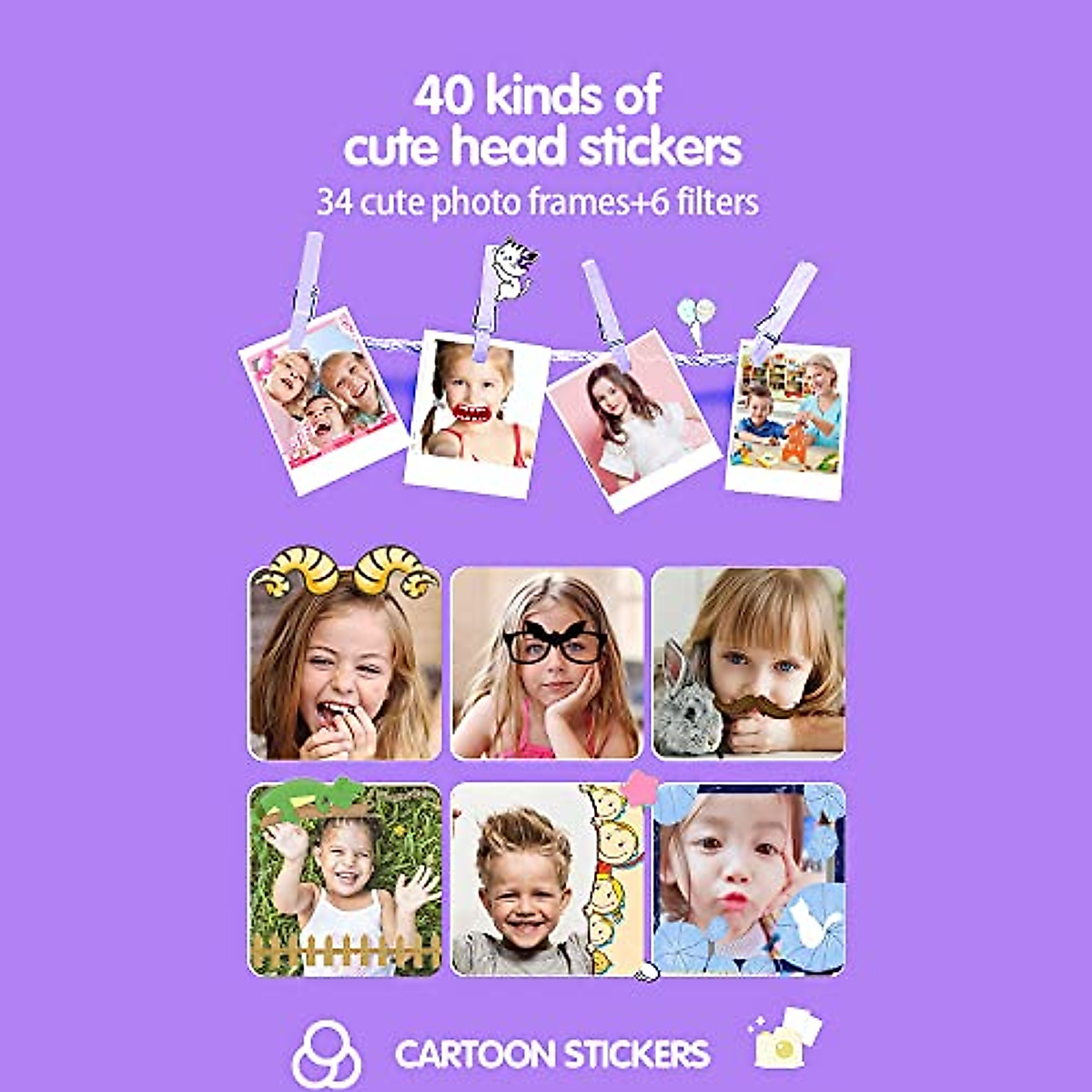 Cute Mini Selfie Camera 4000W Pixel Digital Toy for Boys Girls Students, Digital Camera Screen Kids Camcorde with Soft Lighting Eye Protection Christmas Birthday Festival Gift