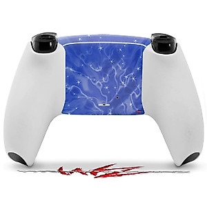 WraptorSkinz Skin Wrap compatible with Sony PS5 DualSense Controller Stardust Blue (CONTROLLER NOT INCLUDED)