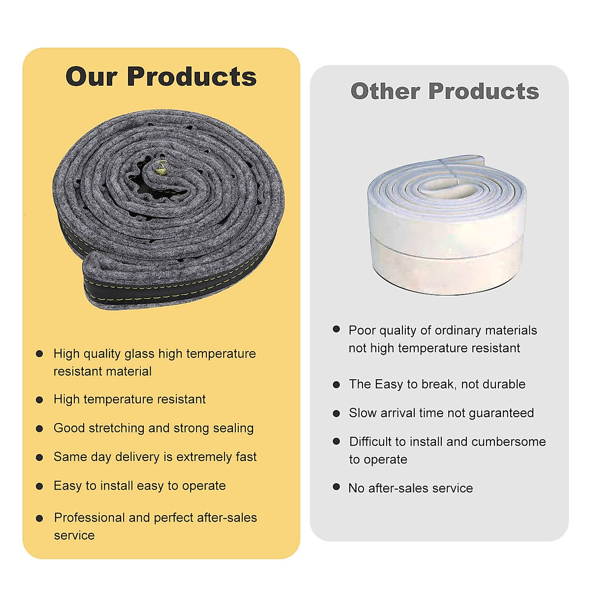 Upgraded DC97-07618A Dryer Drum Gasket Felt Seal Compatible with Samsung Dryer Replaces AP4453798,PD00025731,PS4218879,3998155,DV42H5200EW,DV42H5000EW,DV45K6500EV,DV48H7400EW-5 year warranty