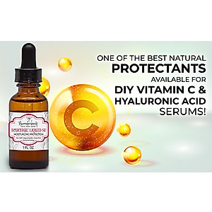 Leucidal® Liquid SF | Natural Moisturizing Ingredient for DIY Vitamin C, Ascorbic Acid, & Hyaluronic Acid Powder Serum, Facial Lotion & Other Cosmetic Making Formulations, 1 oz | RESURRECTIONbeauty