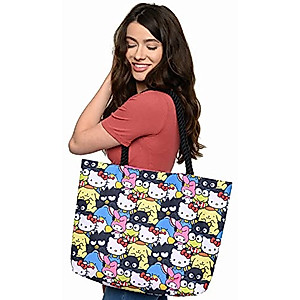 Hello Kitty and Friends Tote My Melody Keroppi Chococat Tuxedo Sam Print Bag