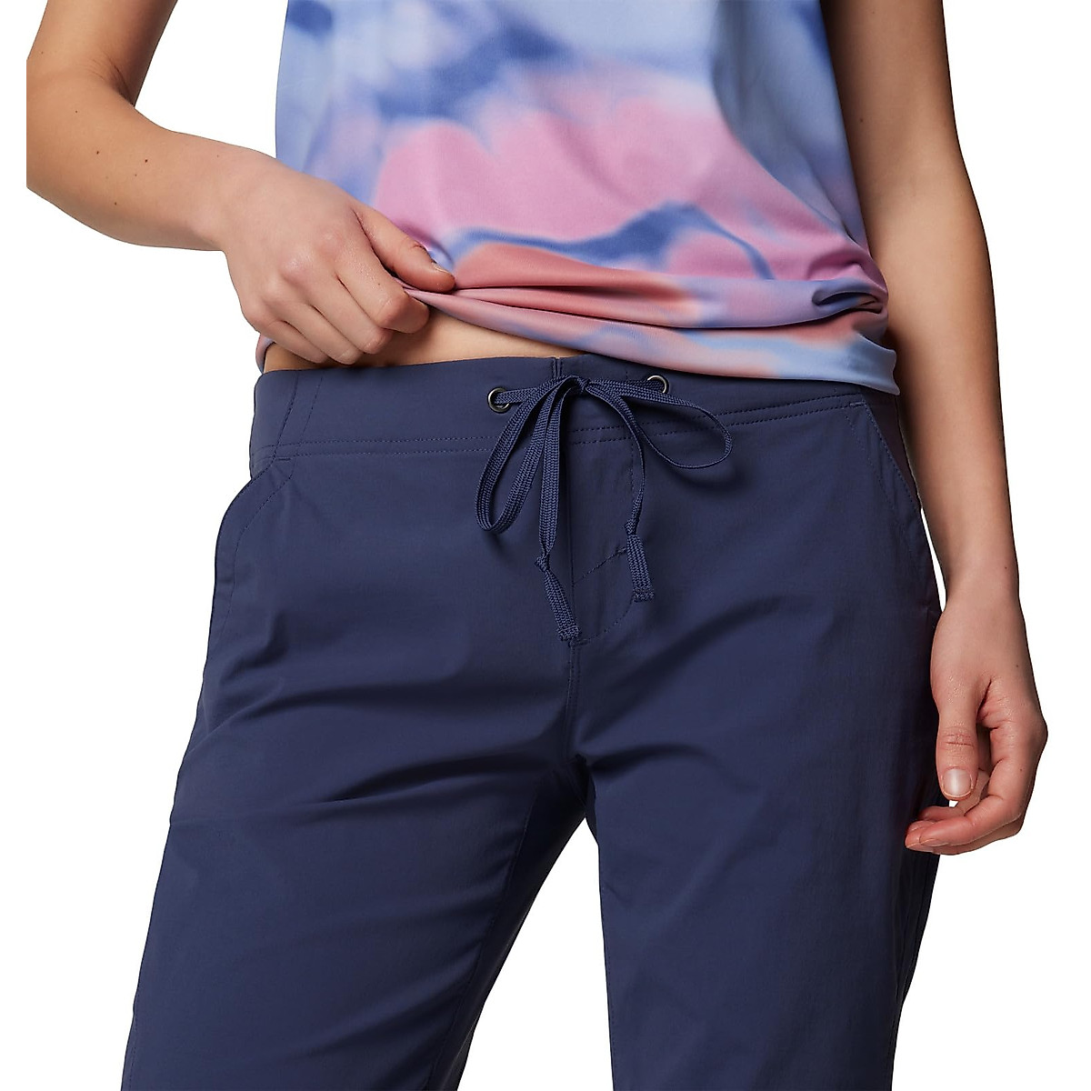 Columbia Women's Anytime Outdoor Long Short Shorts, nocturnal, 8x13