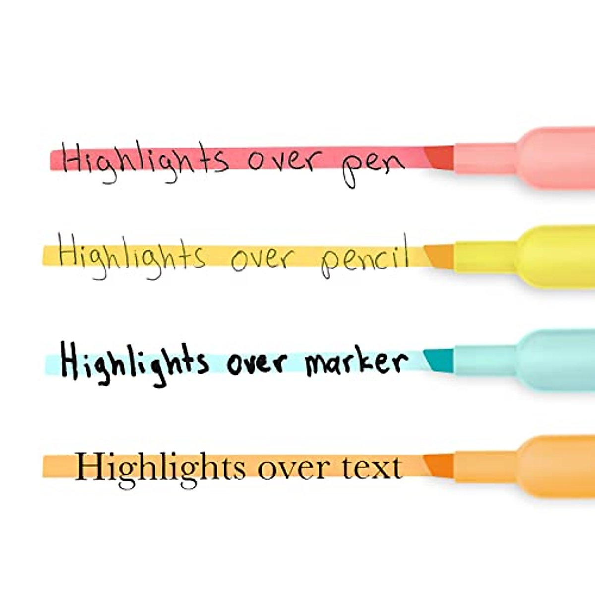 SHARPIE Tank Highlighters, Mild Pastel Colors, Assorted, Chisel Tip, 12 Count