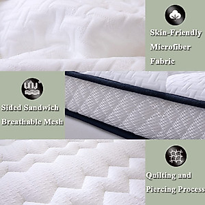 GYK Thicken Memory Foam Mattress Topper,Foldable Camping Road Trip Japanese Floor Futon,Tatami Mat Sleeping Pad,Knitted air Layer Cotton Fabric,Four-Sided Has Breathable Mesh,Cool Sleep