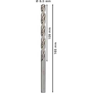 Bosch 2608596828 Metal Drill bits HSS-G, DIN 340