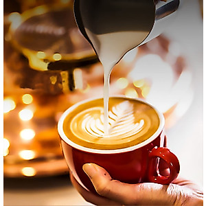 PCduoduo Milk Frother Steamer Cup - Stainless Steel Coffee Tools Cup -Foam Making for Coffee Matcha Chai Cappuccino Latte & Hot Chocolate (5oz/150ML)