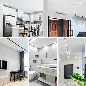 DiCUNO GU10 LED Bulbs 5W Daylight White, 6000K, 500lm, 45 Degree Beam Angle, Spotlight, 50W Halogen Bulbs Equivalent, Non-dimmable MR16 LED Light Bulbs, 6-Pack