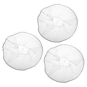MECCANIXITY Electric Fan Dust Cover 16 Inch Washable Dustproof Guard Mesh Net for Protection, White Pack of 3
