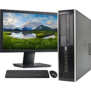 HP Elite 6300 Desktop Computer PC, Intel Core i7 3.4GHZ Processor, 8GB Ram, 128GB M.2 SSD 1TB Hard Drive, WiFi & Bluetooth, Wireless Keyboard Mouse, 22 Inch FHD LED Monitor, Windows 10 (Renewed)