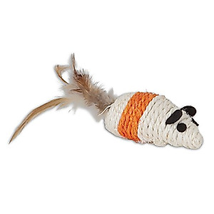 Petmate Jackson Galaxy Rope Mouse with Ball, Model Number: 31134