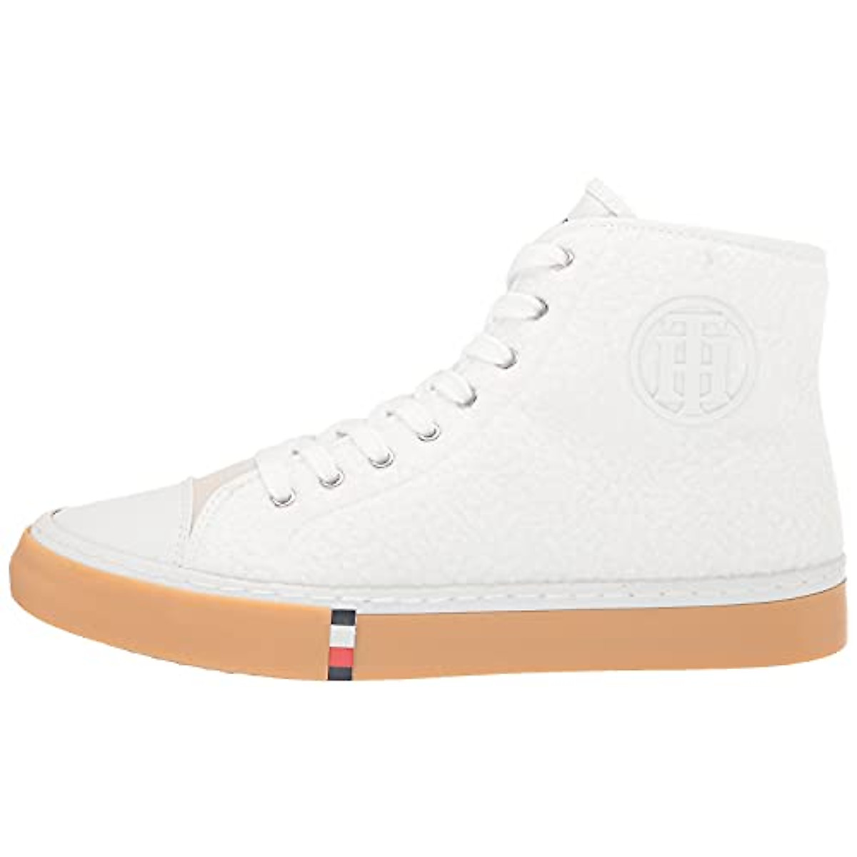 Tommy Hilfiger Women's Evee Sneaker, White, 8