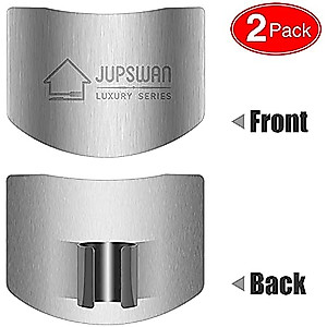 Jupswan Stainless Steel Knife Cutting Protector Kitchen Tool Chef Knife Finger Guard for Food Chopping Cutting Avoid Hurting (4-Pack)