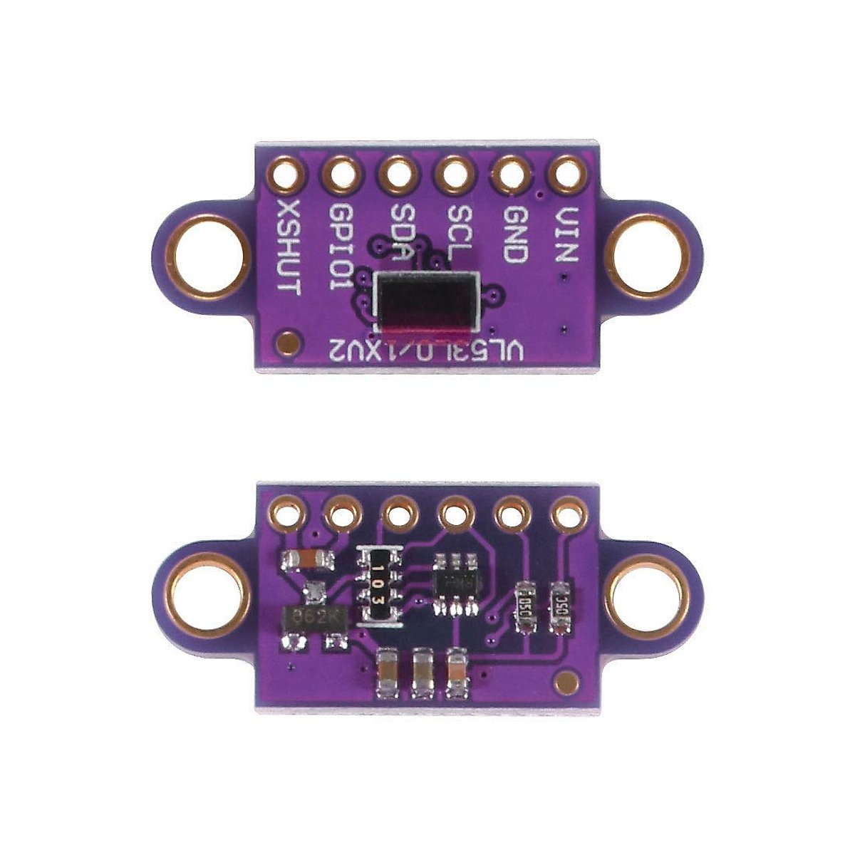 ALAMSCN VL53L0X Time-of-Flight (ToF) Laser Ranging Sensor Breakout VL53L0XV2 Laser Flight Distance Measurement Module I2C IIC for Arduino(Pack of 4)