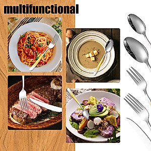 VAVOLO 20 Pcs Silverware Set Service for 4 - Stainless Steel Flatware Set,Food Grade Cutlery Utensil Set,Durable Home Kitchen Eating Tableware Set,Include Fork Knife Spoon Set,Dishwasher Safe