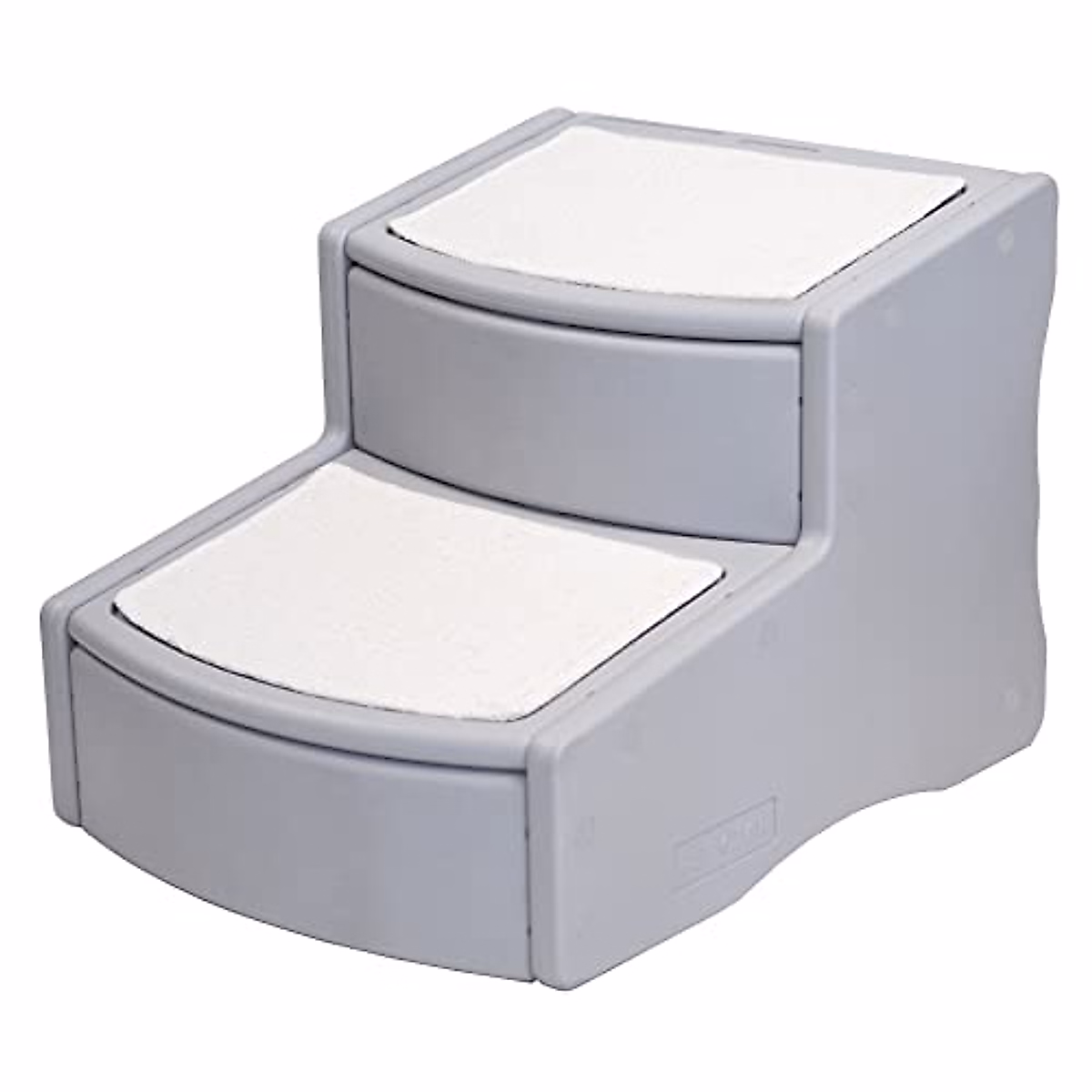 Pet Gear Easy Step II Pet Stairs, 2 Step for Cats/Dogs up to 75-pounds, Portable, Removable Washable Carpet Tread, No Tools Required