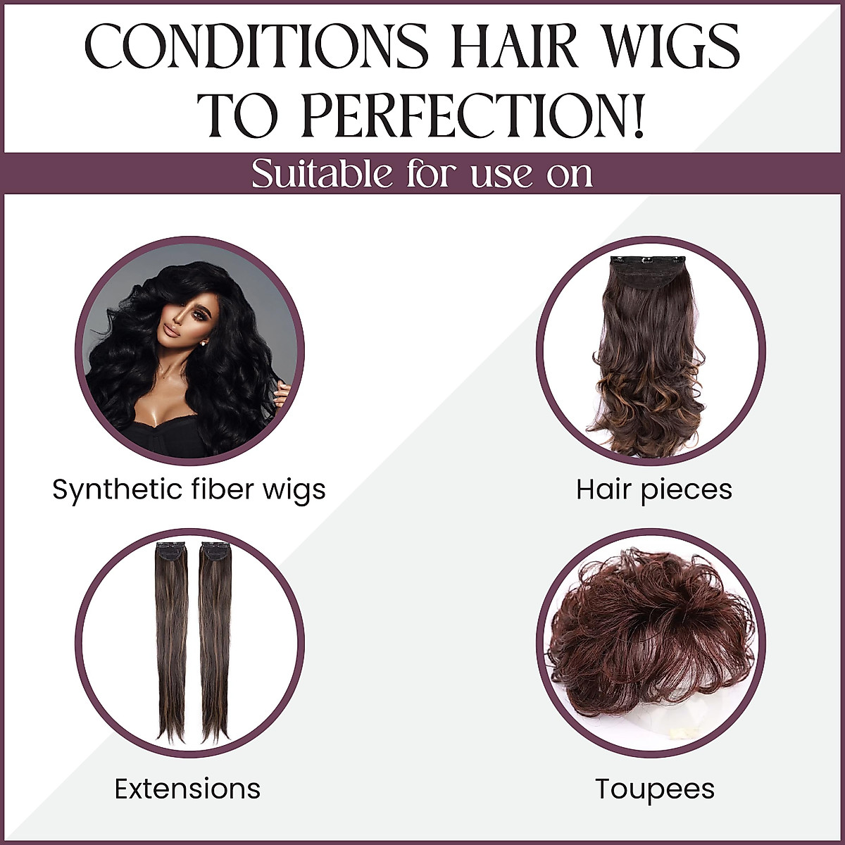 Brandywine Revitalizing Conditioner for Synthetic and Natural Hair Wigs, 8 Ounce