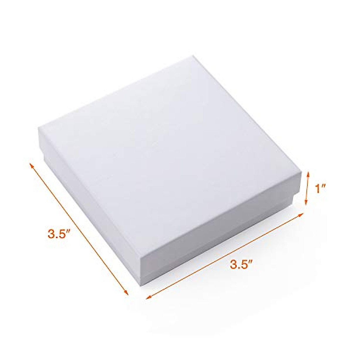 GEFTOL Jewelry Gift Boxes 20 Pack 3.5x3.5x1 Inch Cardboard Jewelry Boxes,Small Gift Boxes for Jewelry Earrings Necklaces Handmade Bangles Bracelets(White)