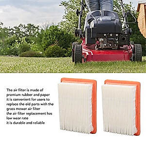 2Pcs Grass Trimmer 19mm Air Filter Rubber Material Lawn Mower Air Filter Grass Cleaning Tools Accessories Replacement for Garden Lawn Patio