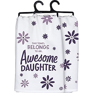 Primitives by Kathy This Towel Belongs to an ... Awesome Daughter Decorative Kitchen Towel