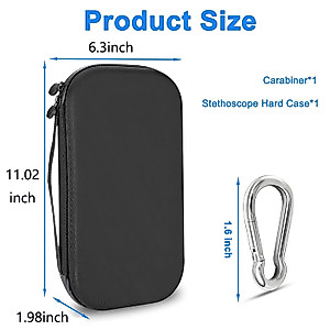 ZLiT Carrying Stethoscope Case,Shockproof Travel Portable Stethoscope Bag Compatible with 3M Littmann Stethoscope Fit for Nurses,Doctor and Medical Students