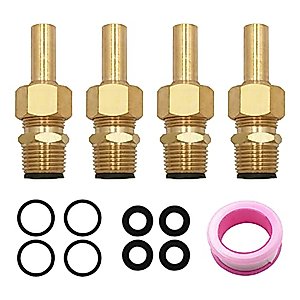 Swimming Pool Spa Brass Deck Jet Nozzle 590041 R0560400 Replacement for Zodiac Deck Jet Water Design-1/2 NPT,4 Pack