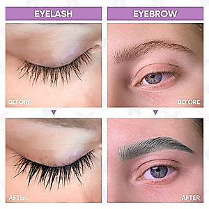 Libeauty Eyelash Black Color Kit, Semi-Permanent Hair Color Kit for Lash and Brow Cute Butterfly Disposable Individual Sachet Kit Instant Voluminous Coloring Eyebrow Colour Kit