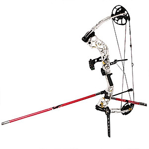Ace Hunter Black Archery Single Side Adjustable V-bar Quick Disconnect Mount Adjustable Bow Rod Stabilizer