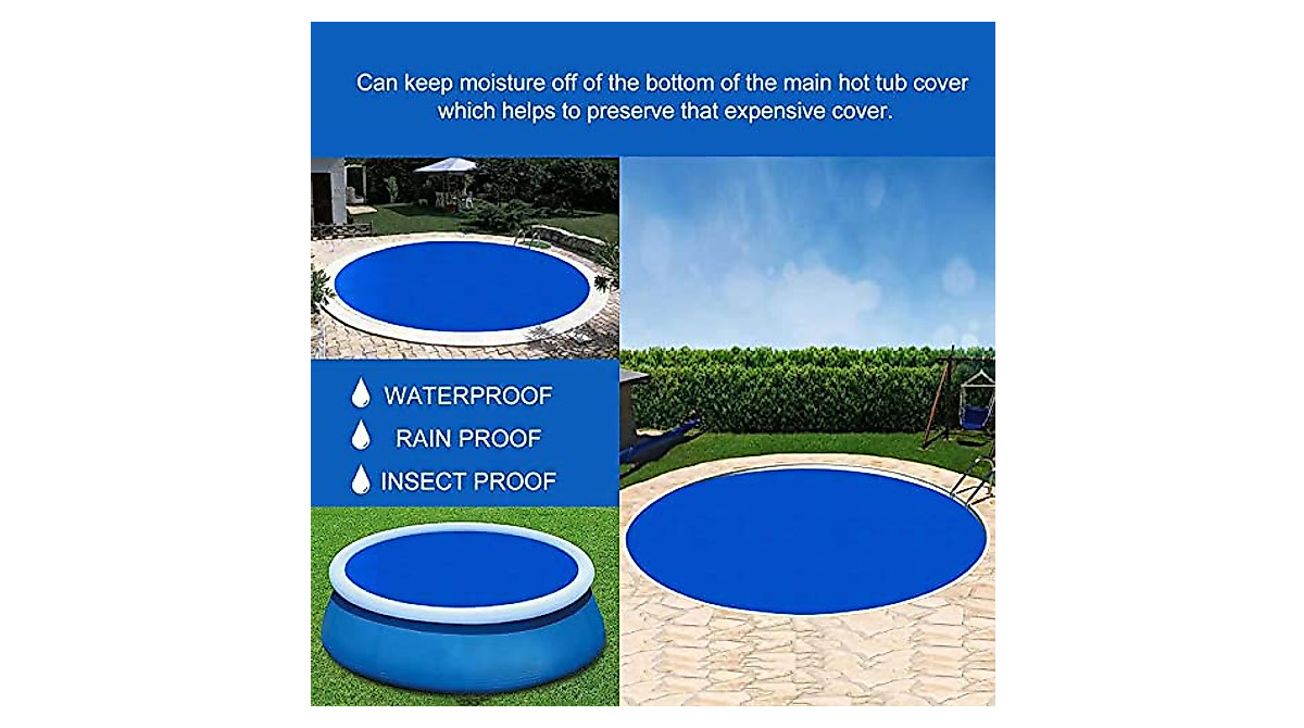 Lagukka Round Pool Covers: Waterproof Protection for 8-12ft Pools