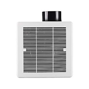 Tech Drive Bathroom fan 110 CFM, 1.2Sone No Attic access Needed Installation,Very Quiet Bath Ventilation and Exhaust Fan, Ceiling Mounted Fan,White Plastic Grille