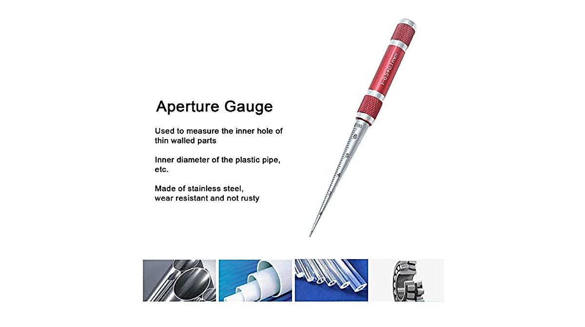 Precision Stainless Steel Aperture Gauge 1-6.5mm